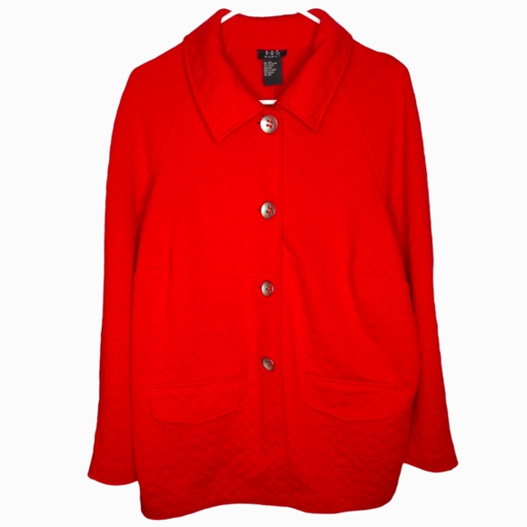 R.Q.T | Jackets & Coats | Vintage Red Lightweight Quilted Jacket Rqt 2x ...